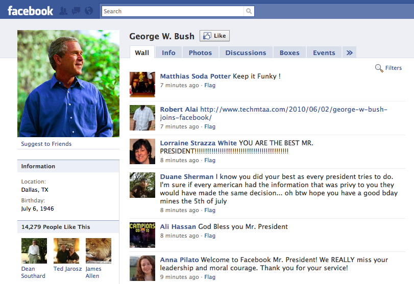George W. Bush - Facebook | Former President Bush