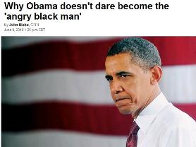 CNN.com Lead Story About Obama: “The Risk Of Being An ‘Angry Black Man ...
