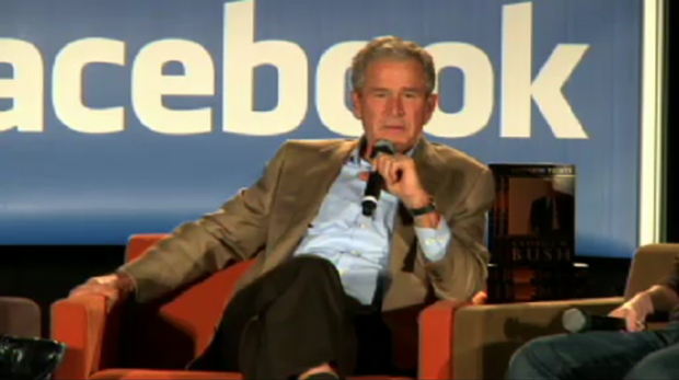 George W. Bush Facebook Interview | George Bush Mark Zuckerberg
