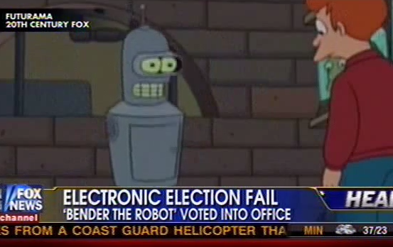Fox News Explains How Futurama‘s Bender Won An Election To Head DC’s ...