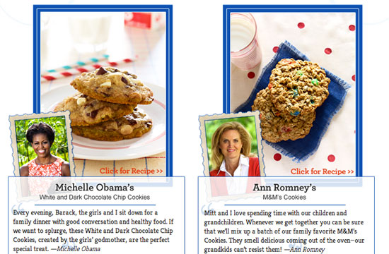 Michelle Obama Ann Romney Bake-Off | Michelle Obama Ann Romney Cookies