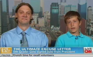 Lucky Fifth Grader Explains Skipping School With President Obama’s Note
