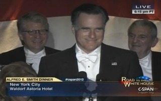 Romney Roasts President Obama, Himself At The Al Smith Dinner