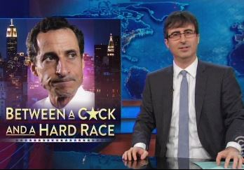 John Oliver Takes Weiner To The Woodshed: Where Does He Get The Balls ...