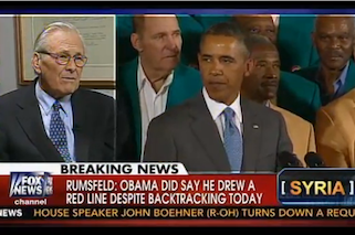 Donald Rumsfeld Blasts Obama's Syria Red Line on Fox