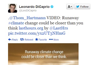 Leonardo DiCaprio Boosts Thom Hartmann Apocalyptic Global Warming Film ...