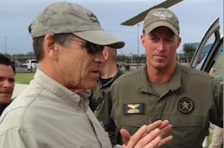Rick Perry Embraces Border Photo Op