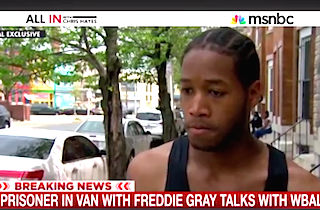 Donta Allen Prisoner Disputes Freddie Gray Injured Himself