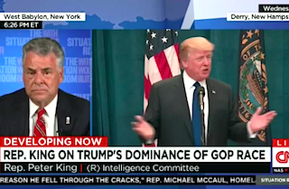 Rep. Peter King Praises Trump: ‘He Talks Like a Real Person’