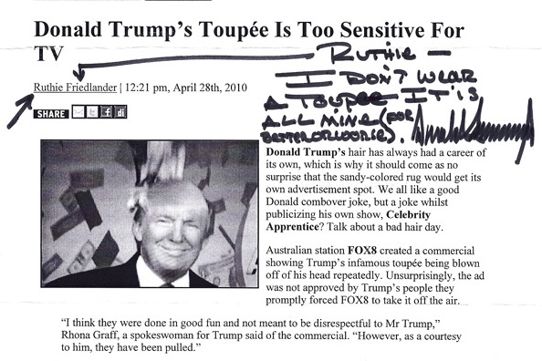 Whether Pledging or Insulting, Donald Trump Sure Loves His Sharpies