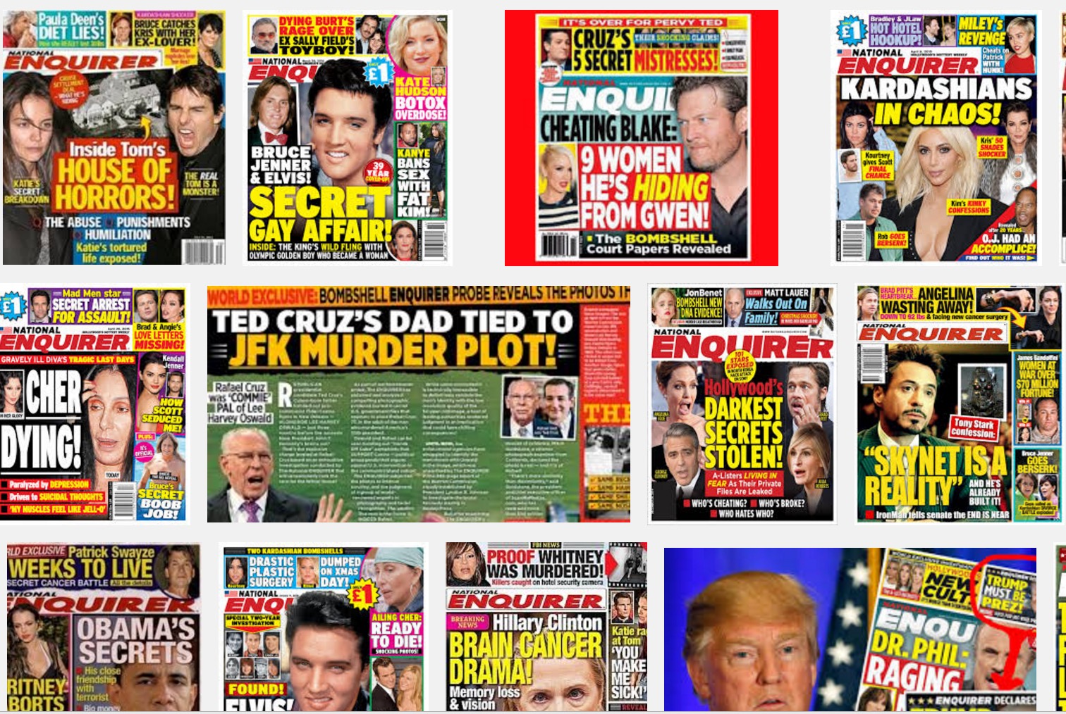 Pro-Trump Tabloid National Enquirer Is At It Again