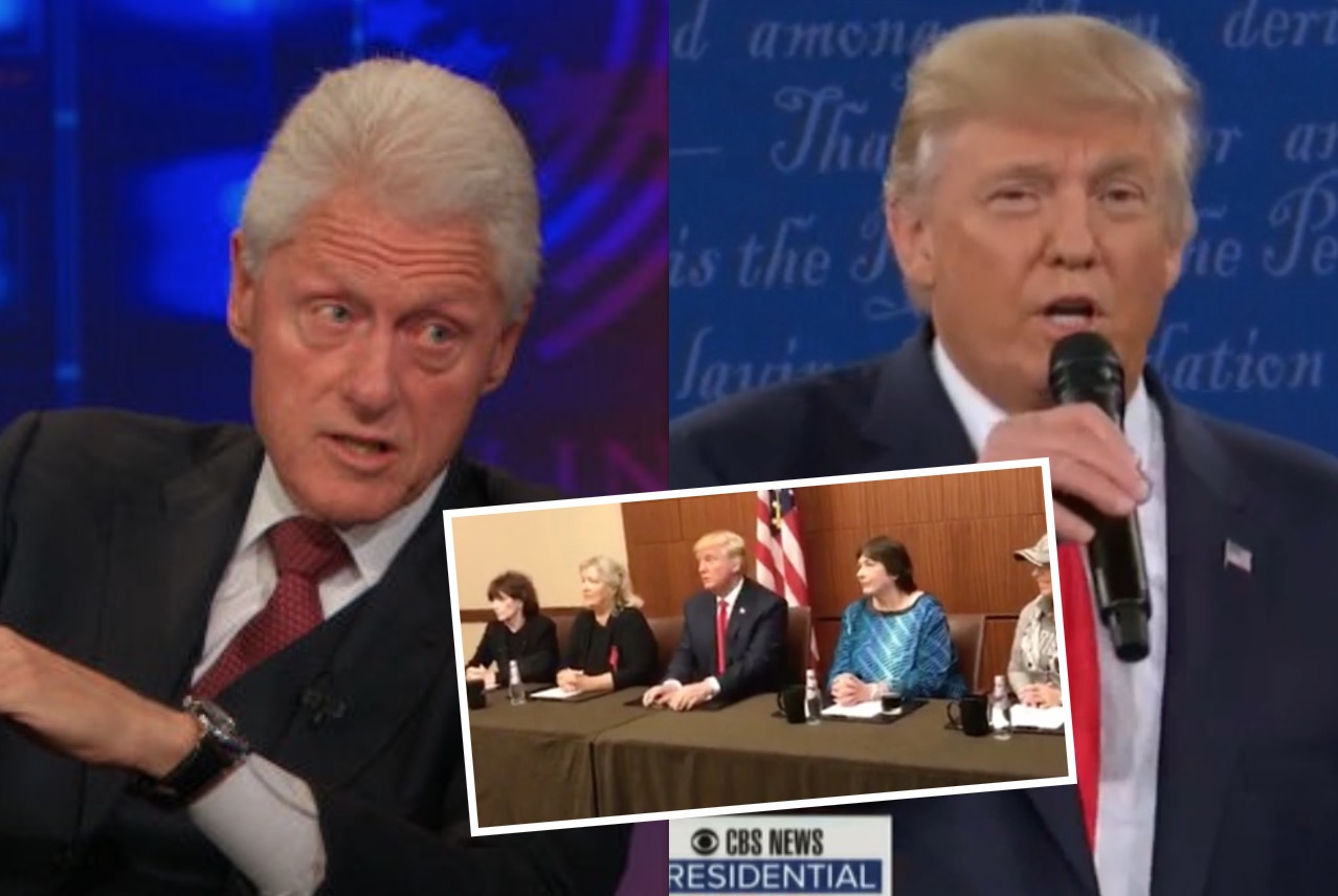 Report: Debate Officials Stopped Bill Clinton’s Accusers From Sitting ...