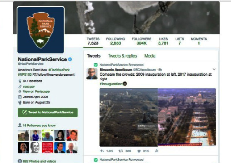 National Park Service Banned From Using Twitter After Trolling Trump ...