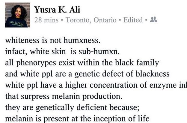 Black Lives Matter Leader: White People are ‘Sub-Human,’ ‘Genetic Defects’