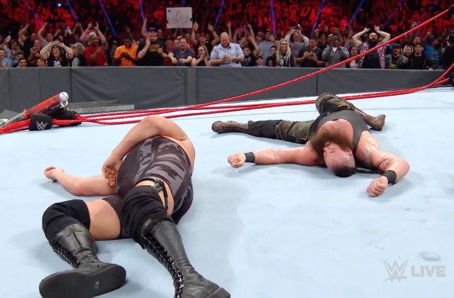 The Big Show and Braun Strowman Collapse WWE Ring