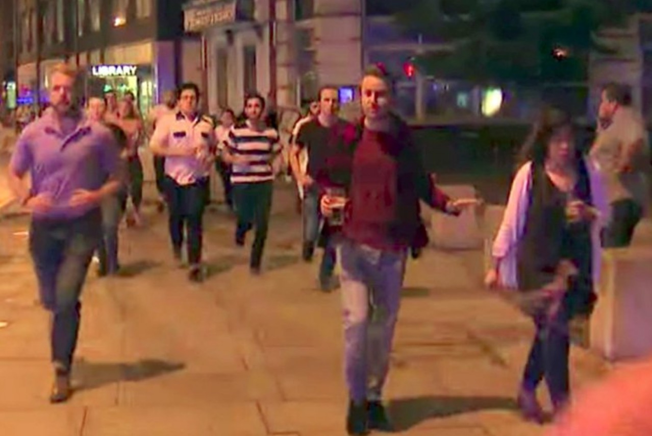 Man Escaping London Bridge Attack — with Pint in Hand — Symbolizes ...