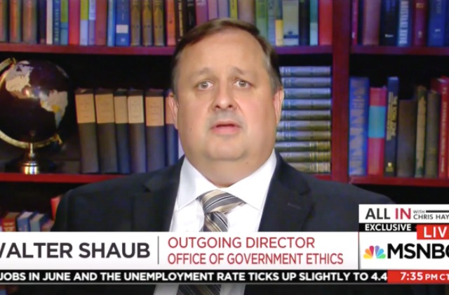 Outgoing Ethics Chief Walter Shaub Talks to Chris Hayes