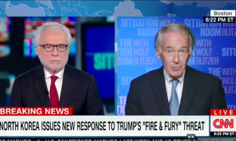 Dem Senator Ed Markey: Trump Not Frightening North Koreans With Tough ...