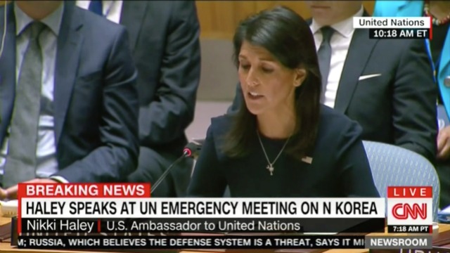 Nikki Haley Speaks on North Korea at UN: ‘We Must Now Adopt the ...
