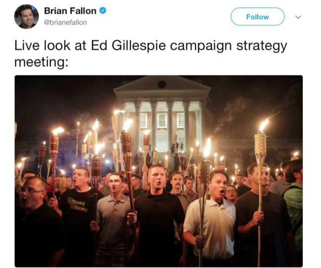 Conservative Twitter Slams Brian Fallon For Comparing Ed Gillespie ...