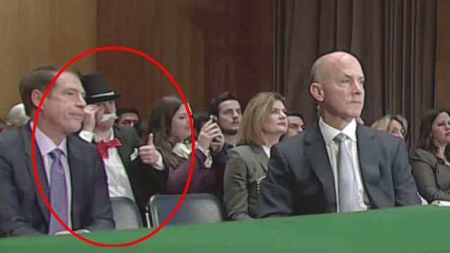 Why is the ‘Monopoly Man’ at the Senate Equifax Hearing?