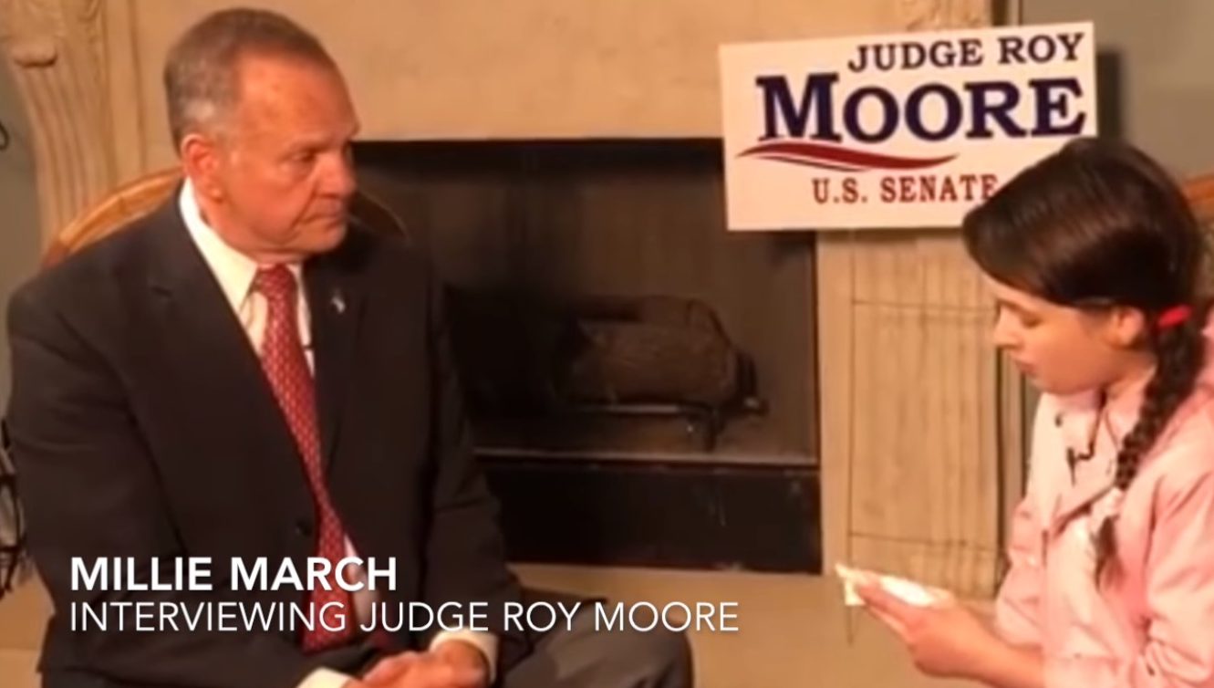Roy Moore Campaign Decides It’s a Good Idea to Have a 12-Year-Old Girl Interview Him