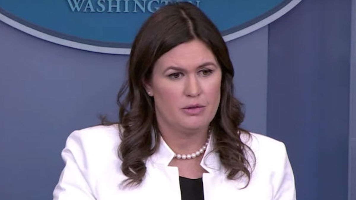 Sarah Sanders Fires Back at WaPo Over Trump Hospital Visit Report: ‘Not ...