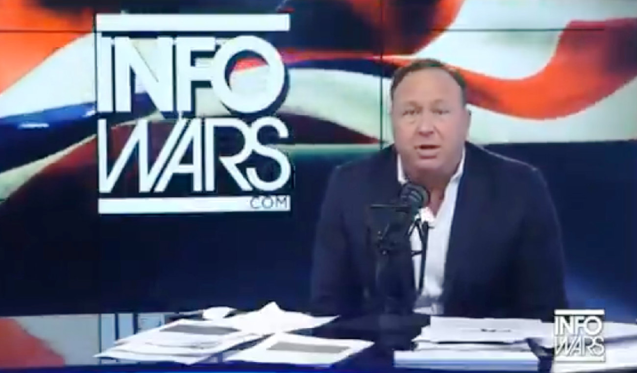 What?! Alex Jones Dubs Hitler Speech Over Footage of David Hogg at ...