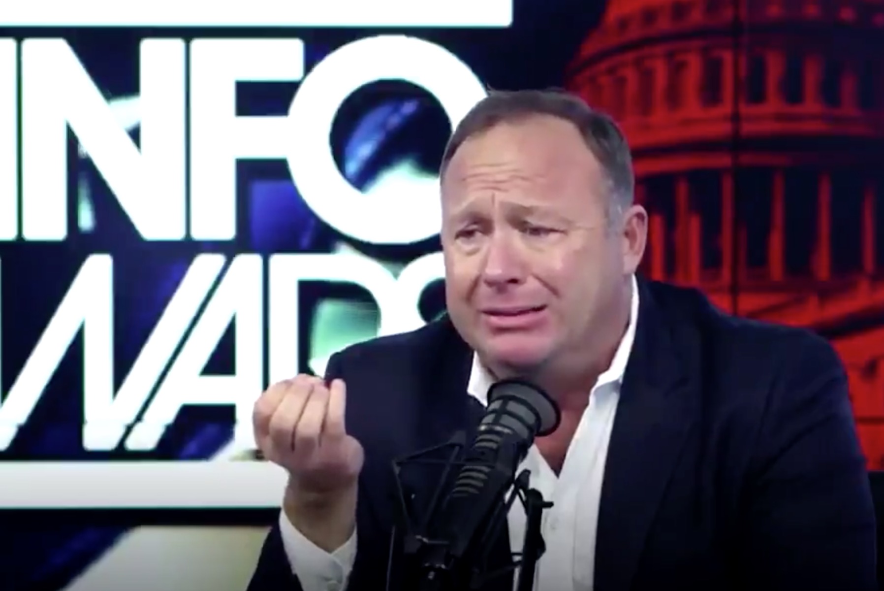 Alex Jones Weeps Over Syria Strike in Live Meltdown: Trump is ‘Compromised’