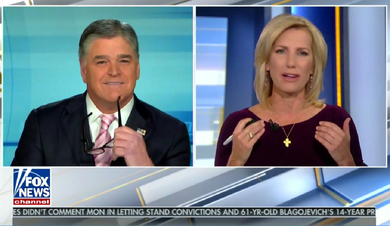 Laura Ingraham to Hannity: ‘I’m Glad For Like a Millisecond the Heat’s ...