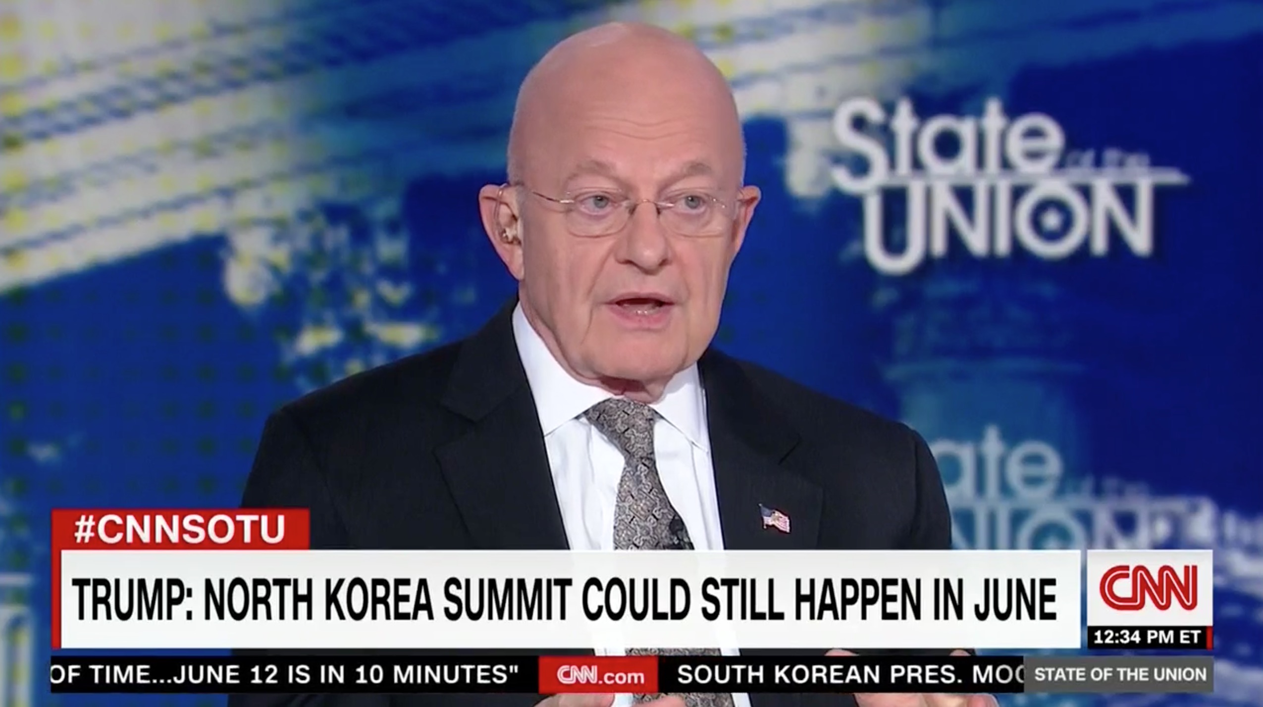 James Clapper: Kim Jong Un May Have Met His Match With Trump