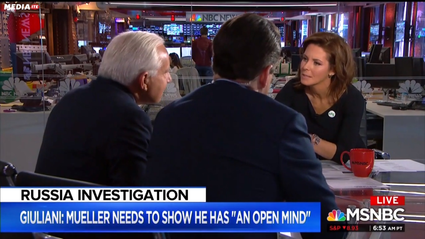 MSNBC's Stephanie Ruhle Confronts Former Dem Senator Robert Torricelli ...