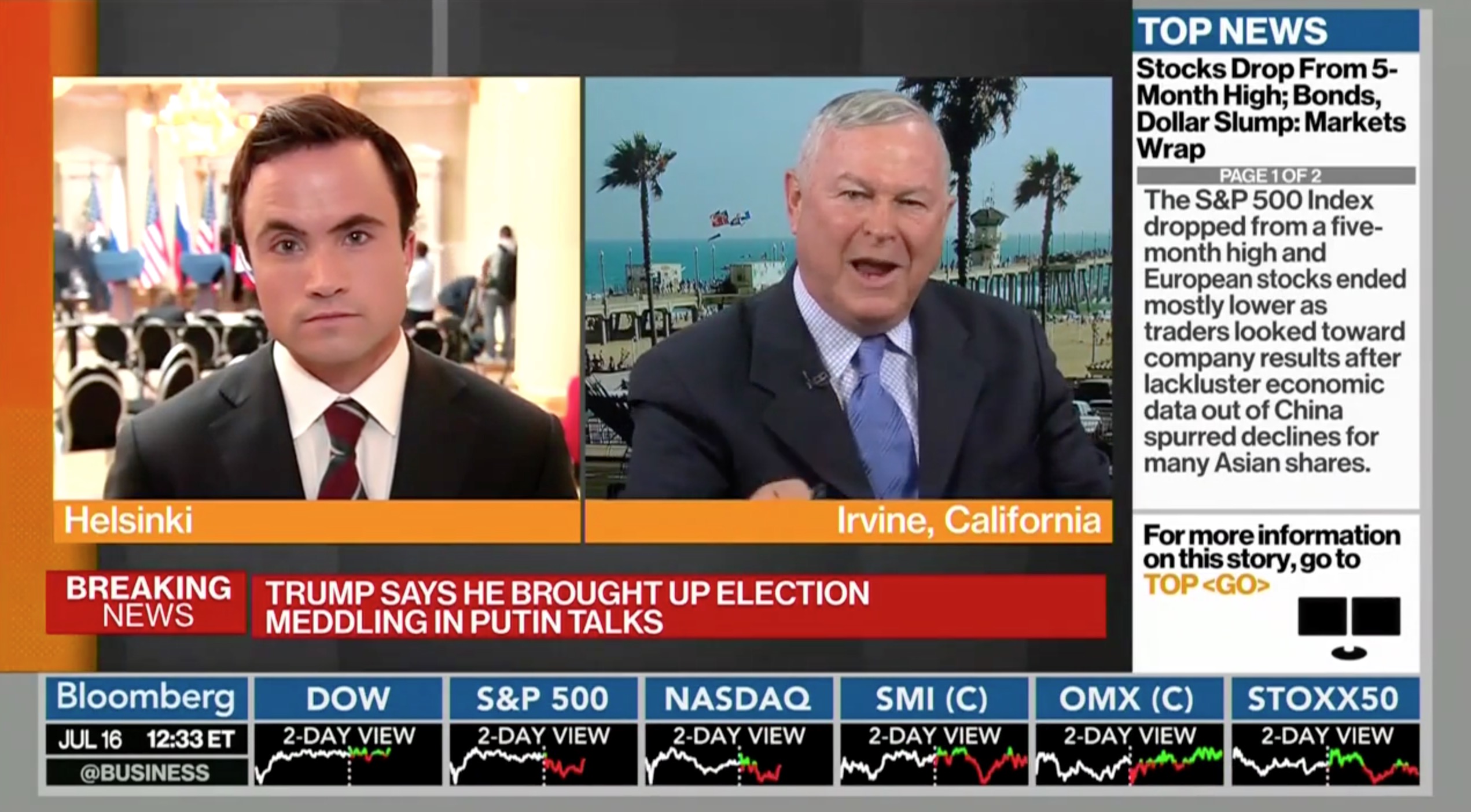 Bloomberg Hosts Battle Dana Rohrabacher After He Claims US Meddling Is ...