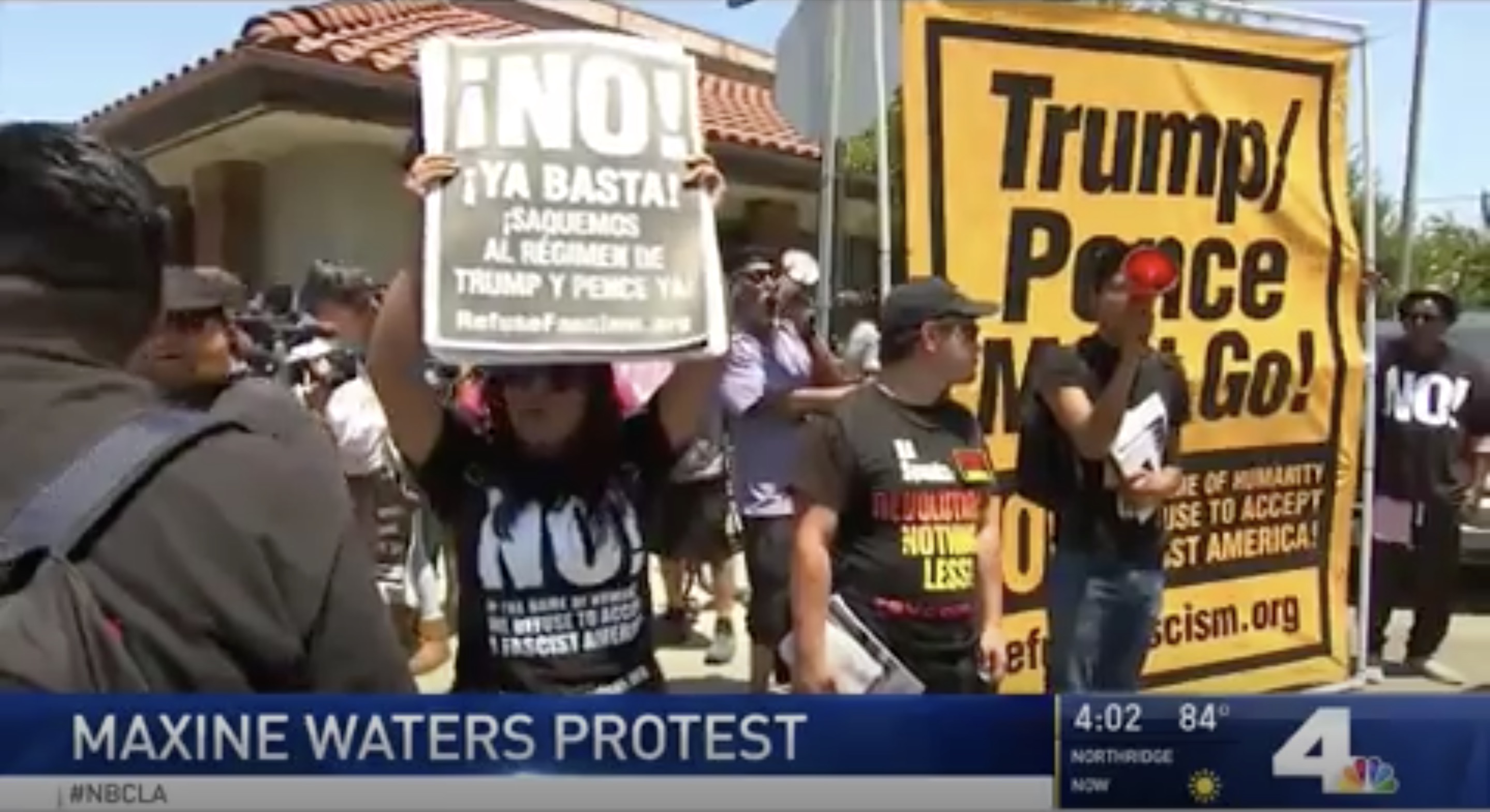 Oath Keepers Protest Turns into Maxine Waters Supporters Rally