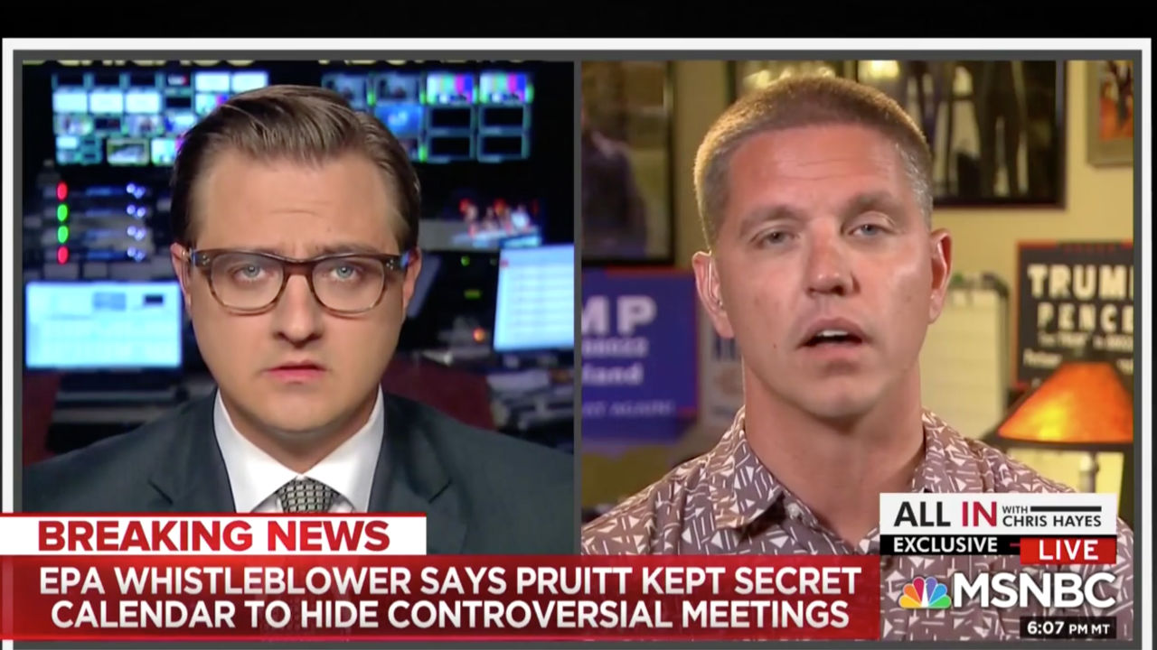 EPA Whistleblower: I’m Still a Big Trump Supporter, But Scott Pruitt ...