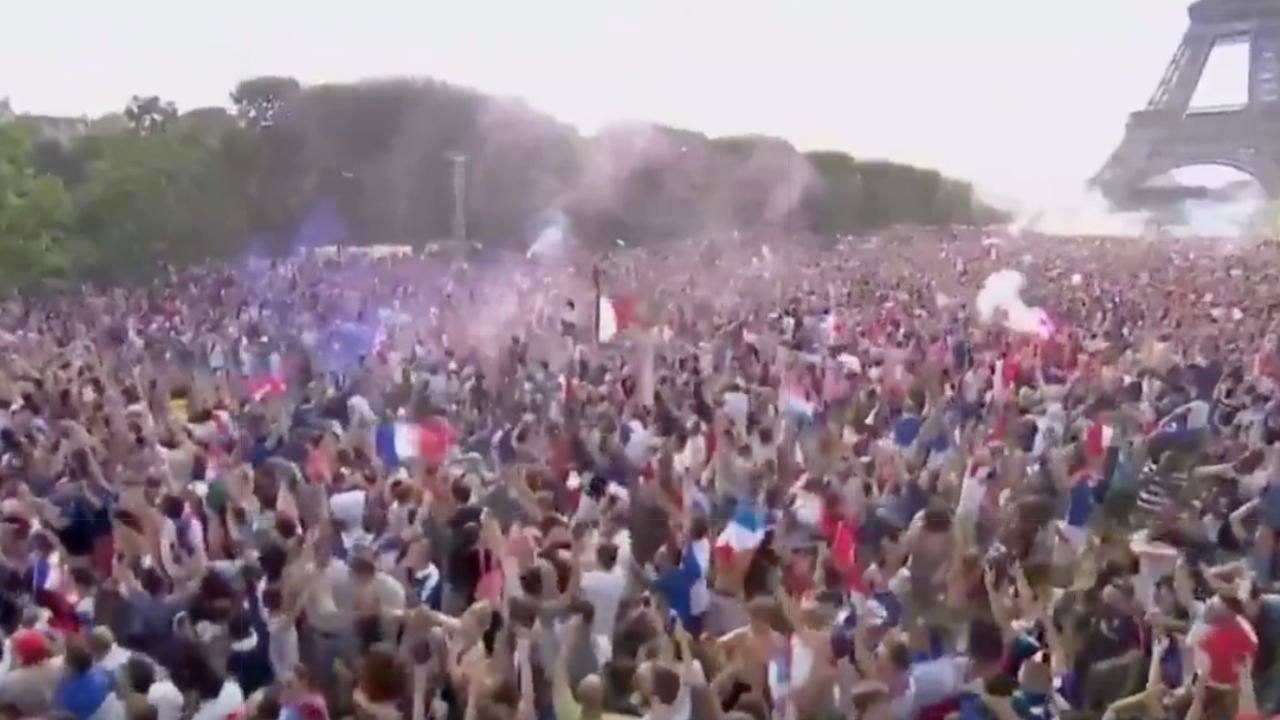 WATCH: Paris Erupts in Celebration Over France Winning the World Cup