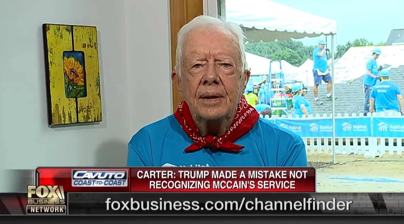 Jimmy Carter: It's 'Wrong' For Democrats to Impeach Trump