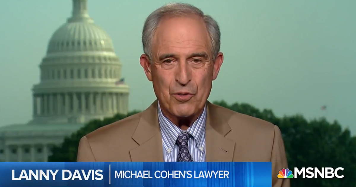 Cohen Attorney Lanny Davis: CNN’s Anonymous Sources Were Wrong About ...