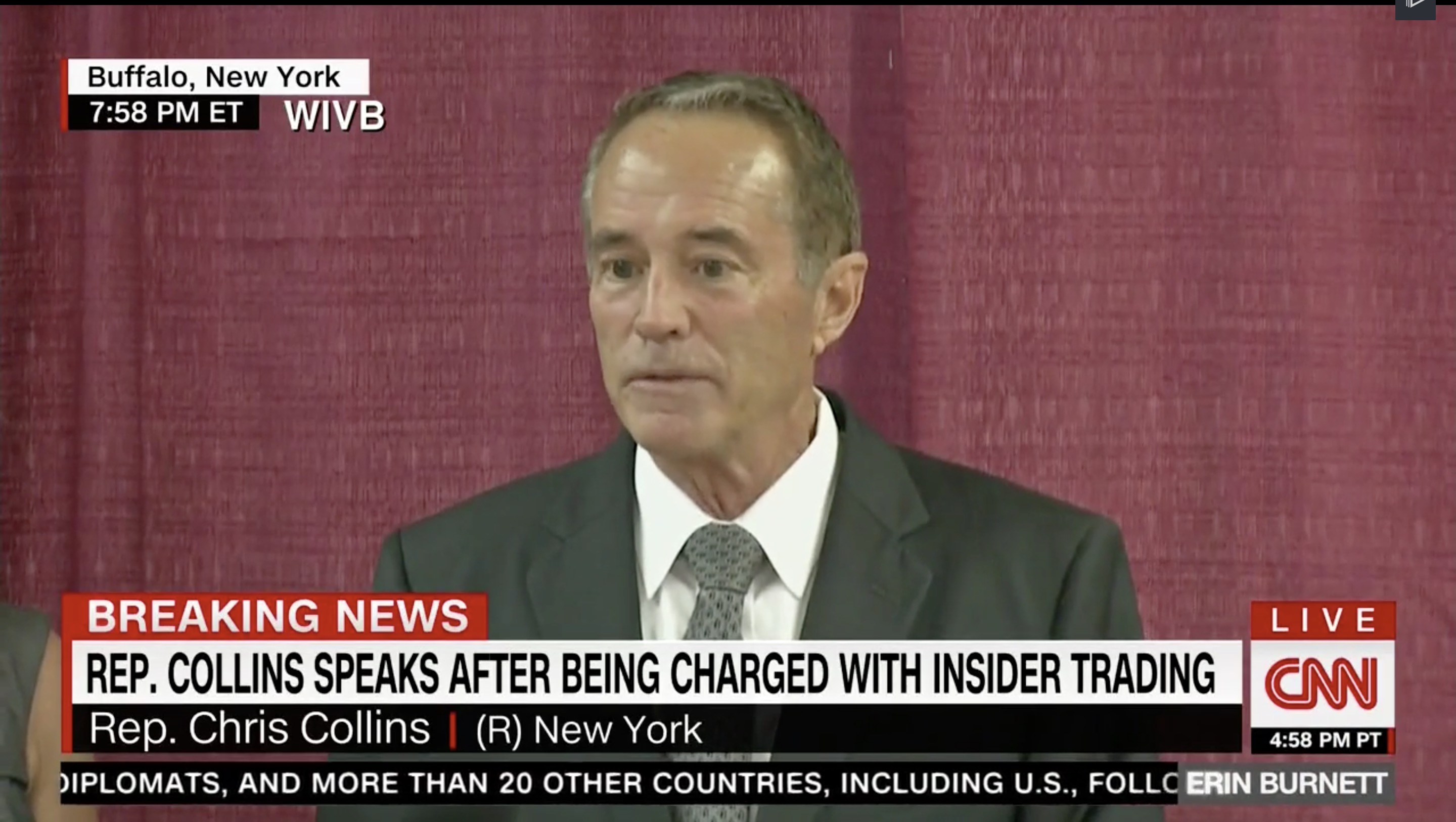 GOP Rep. Chris Collins Responds to ‘Meritless’ Charges in Presser, Says ...