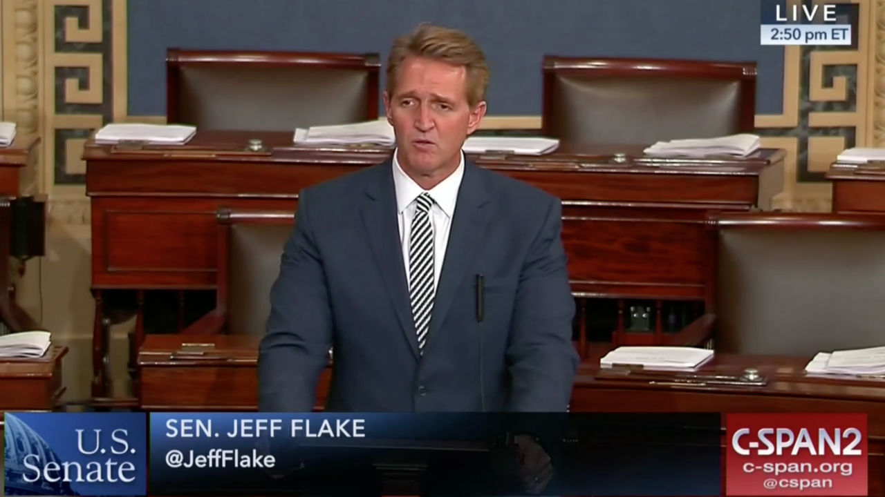 Jeff Flake Slams Trump’s South Africa Tweet on Senate Floor: Don’t ...