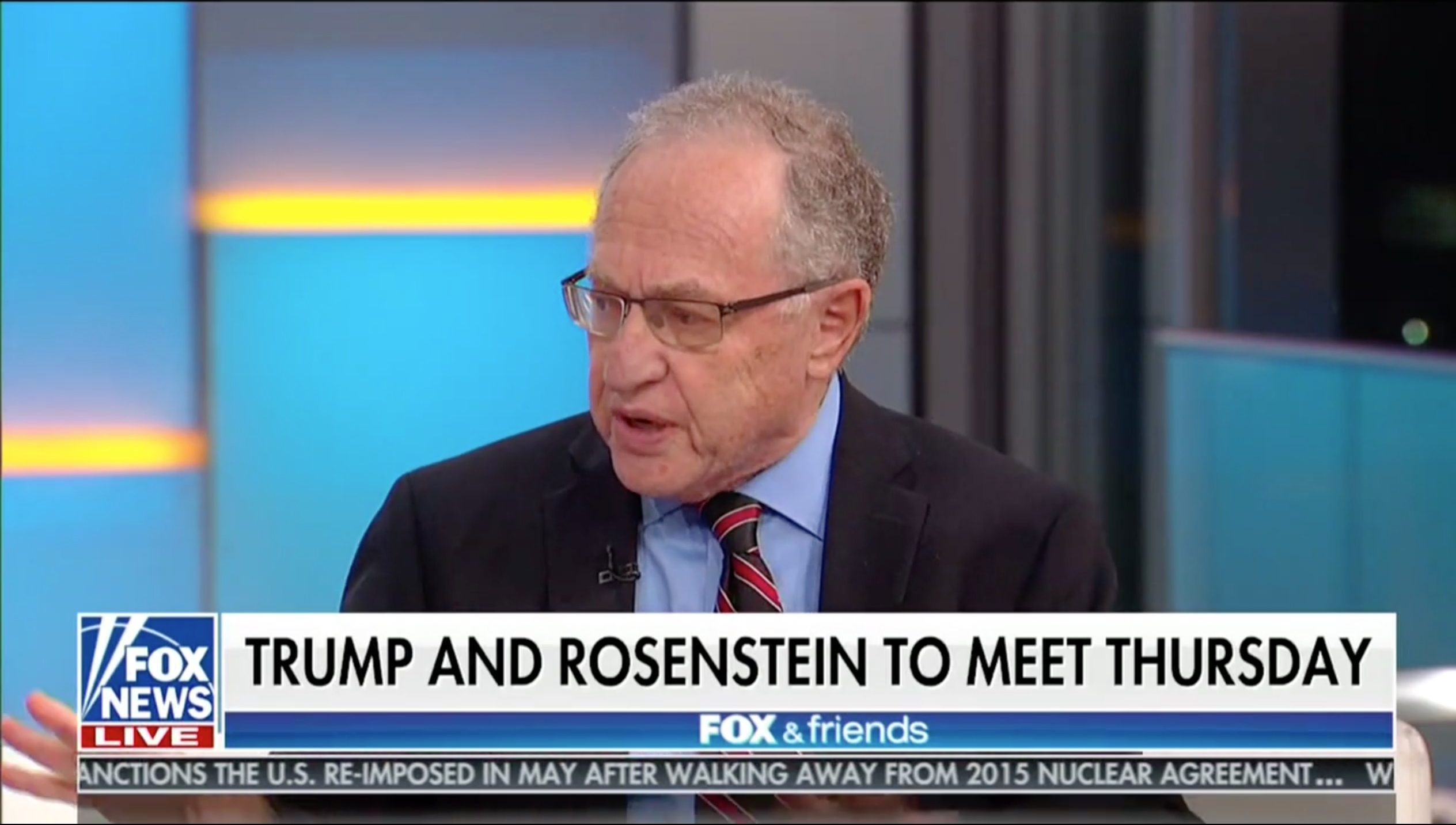 Alan Dershowitz: Rod Rosenstein is Done