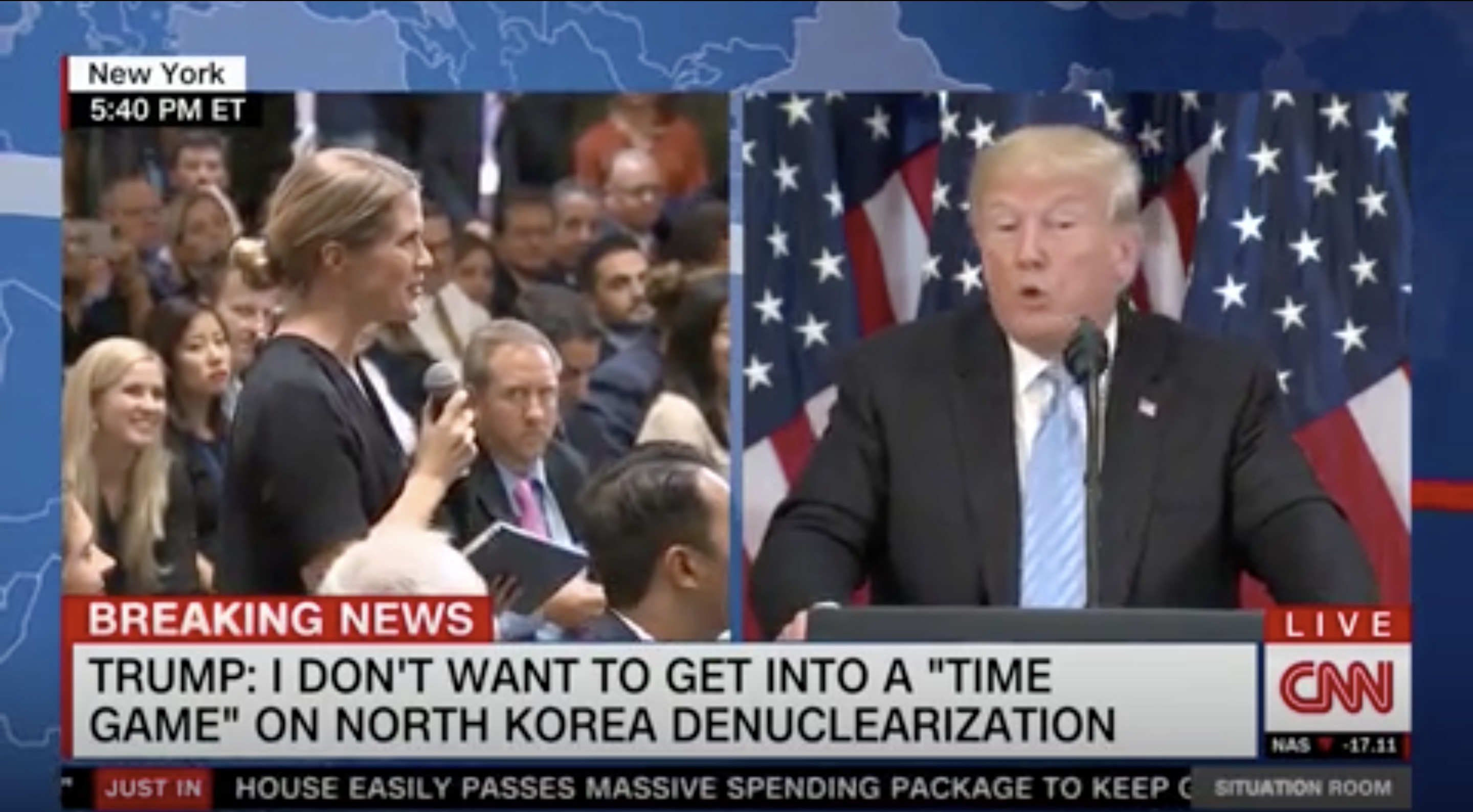 Watch Trump Repeatedly Interrupt Female Reporter After She Questions ...