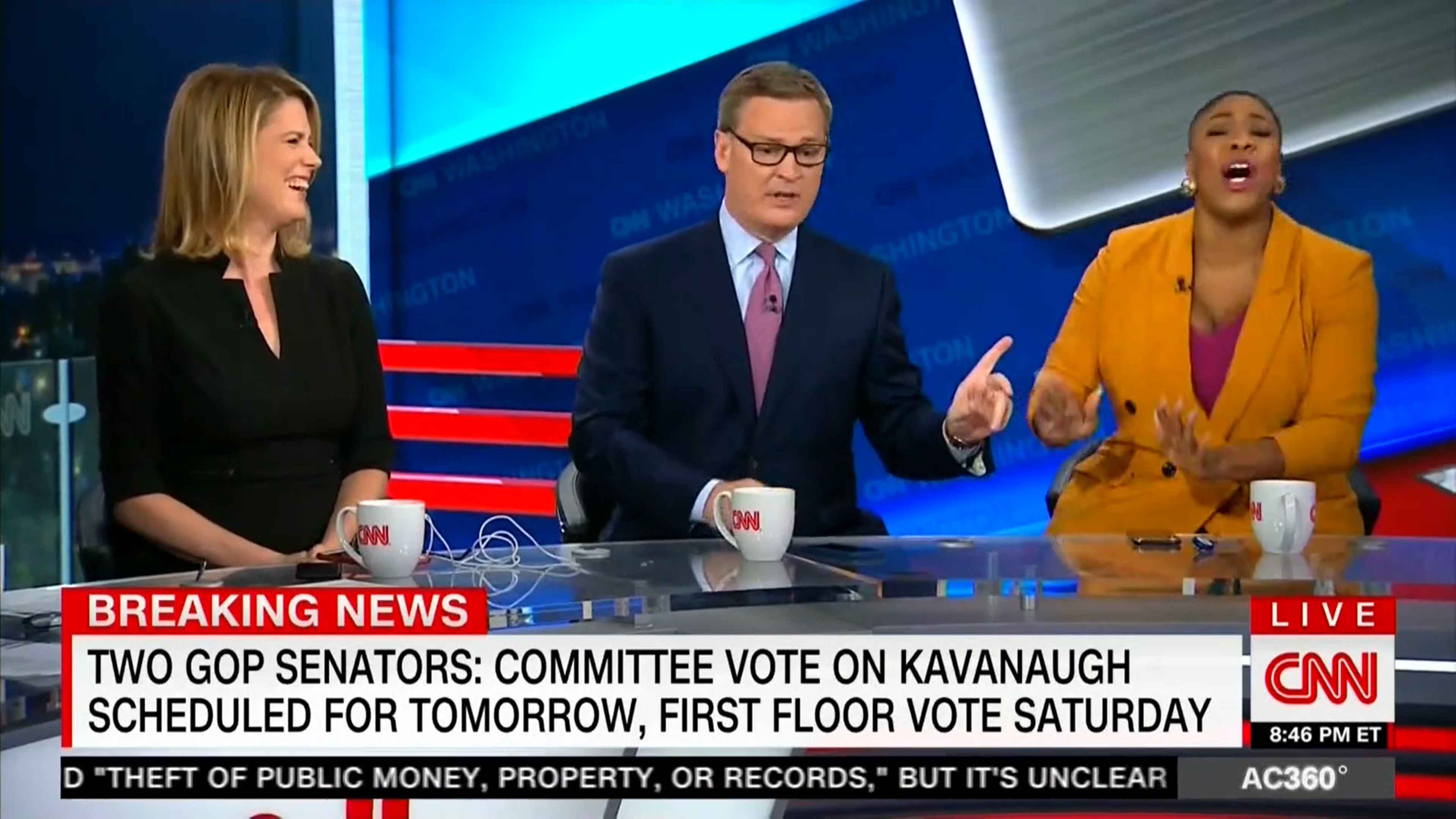 CNN’s Sanders Rips Panelist for Comparing Racial Profiling to Kavanaugh ...