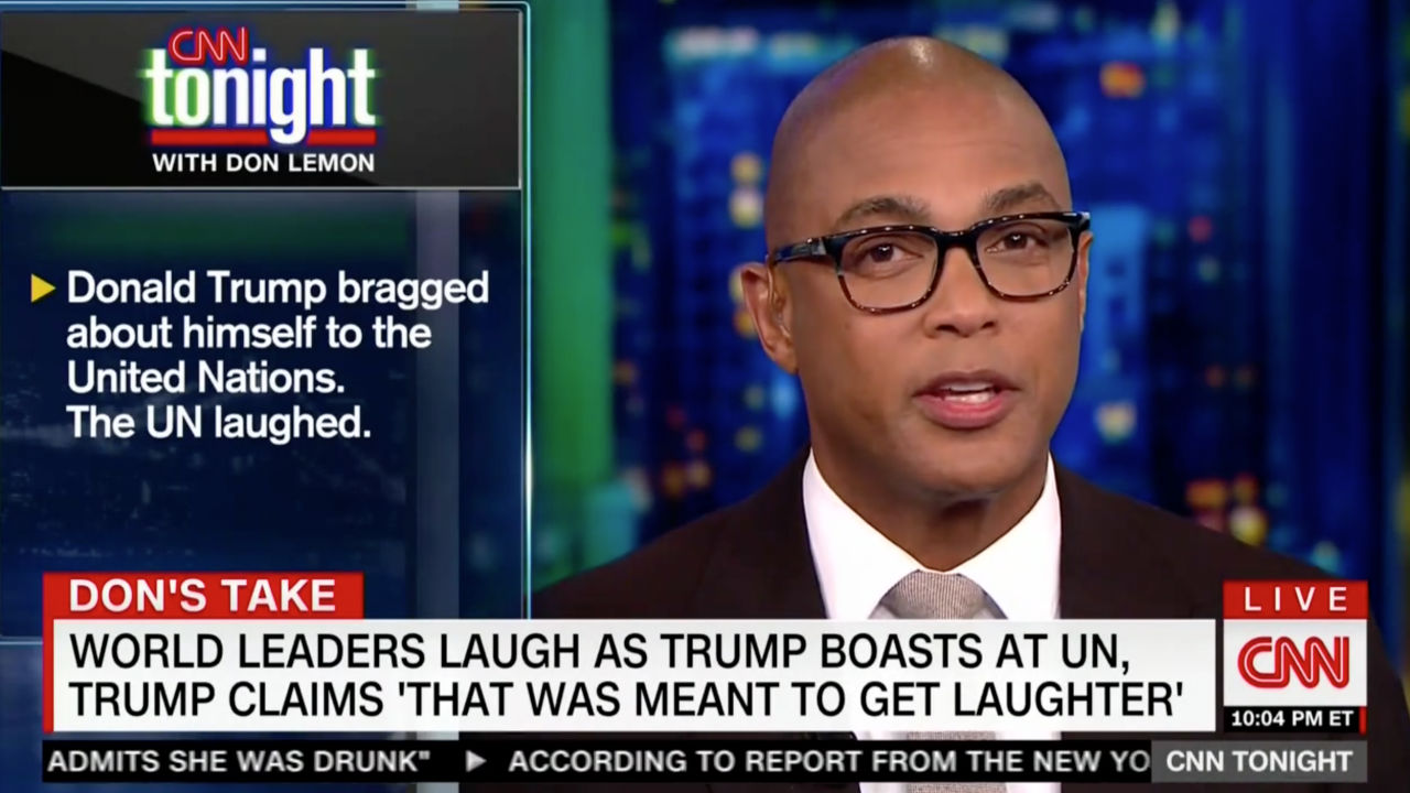 Don Lemon on Trump Getting Laughed at During UN Speech: ‘Telling the ...