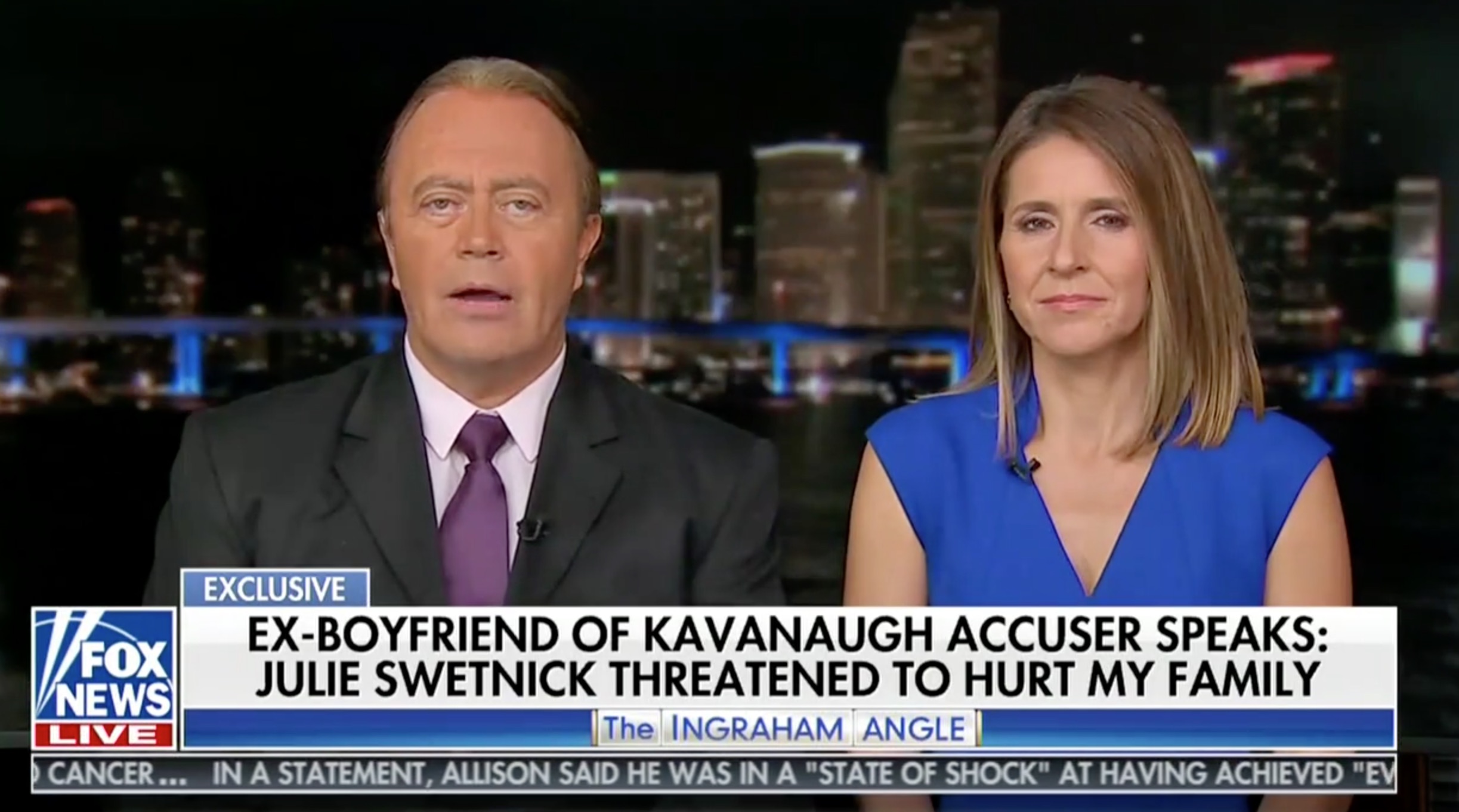 Julie Swetnick's Ex-Boyfriend: She Threatened My Unborn Child