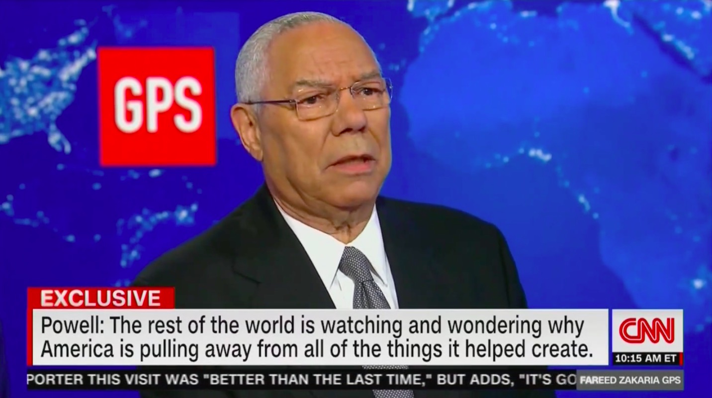 Colin Powell Rips Trump: World Can't Believe What's Happening