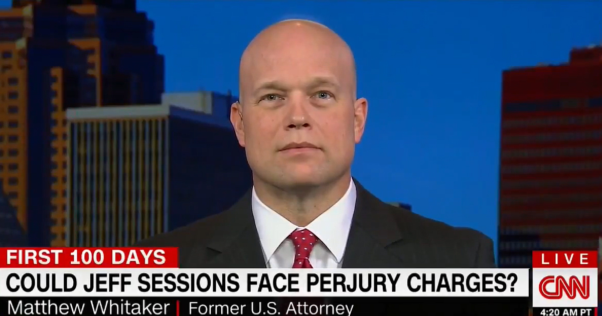 Acting AG Matthew Whitaker Said Mueller Probe Going Too Far
