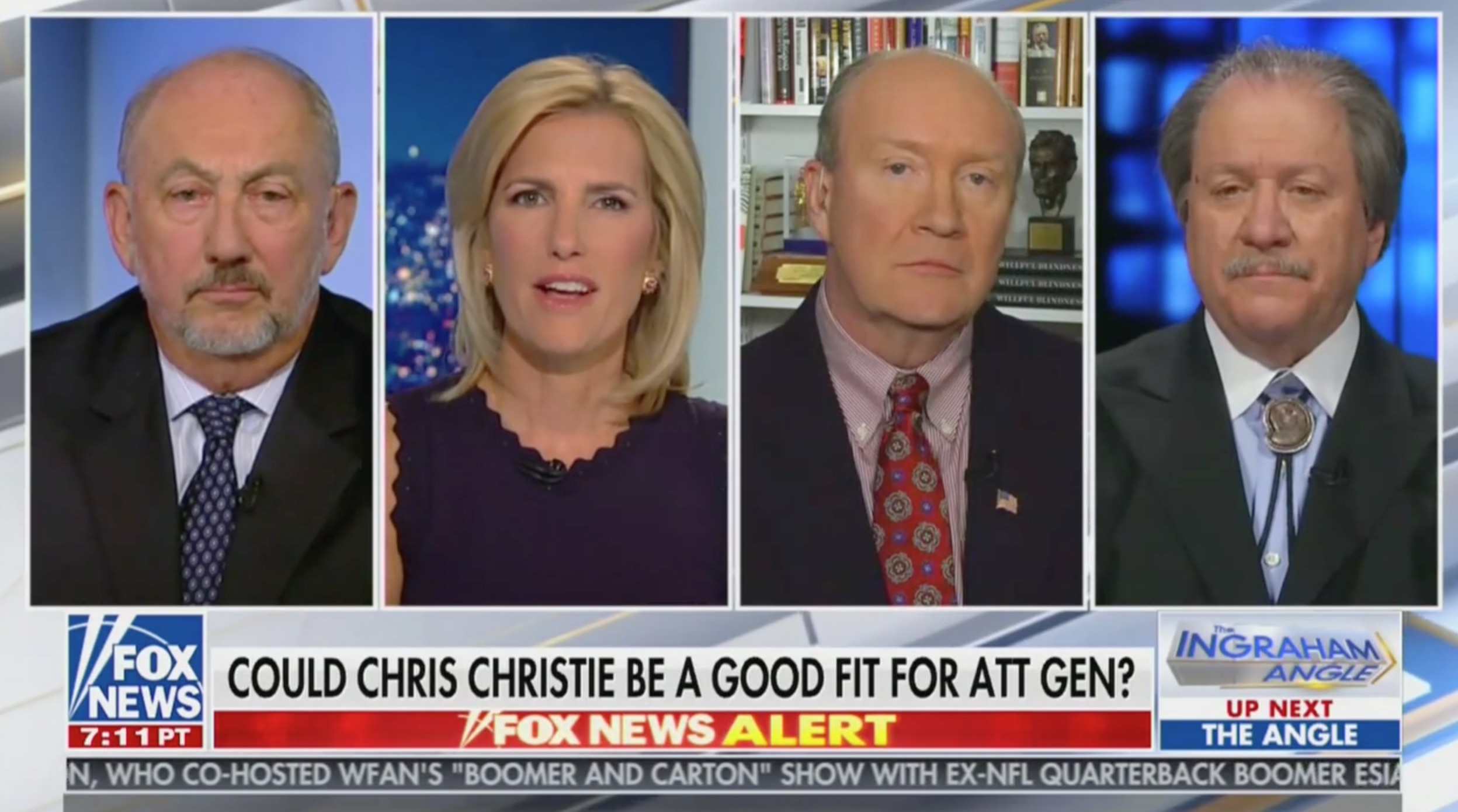 Laura Ingraham Suggests Chris Christie to Replace Jeff Sessions