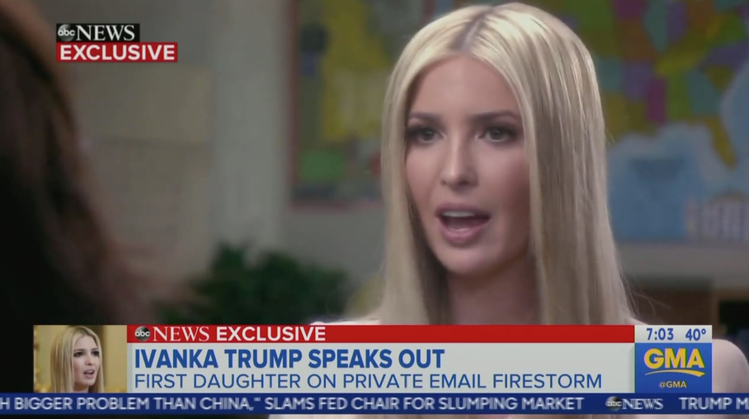 Ivanka Trump: 'No Connection' Between me and Hillary Clinton