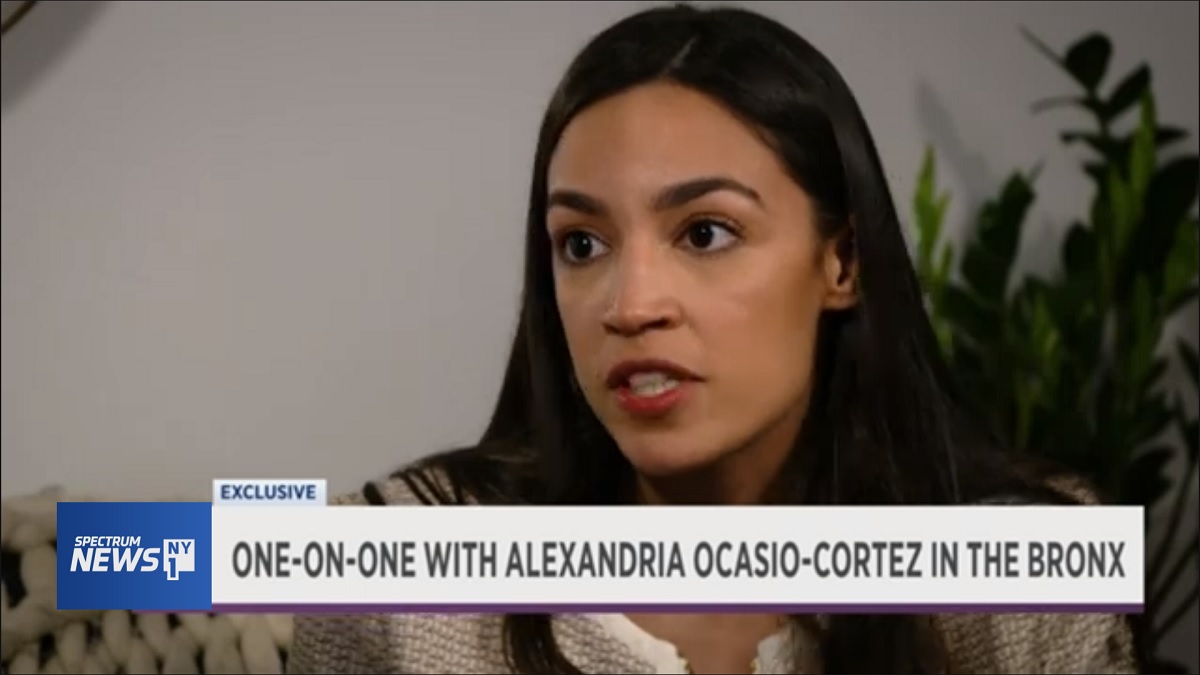 Alexandria Ocasio-Cortez AOC Bernie Sanders Kickoff Rally